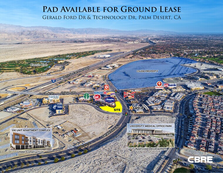 Gerald Ford Dr Technology Dr, Palm Desert, CA 92211 - Land For Lease ...
