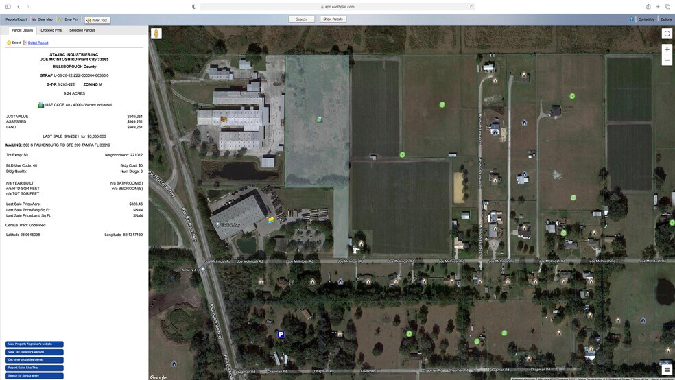 1906 Joe McIntosh Rd, Plant City, FL 33565 - Land For Sale Cityfeet.com