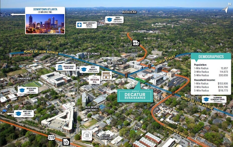 216-232 E Ponce de Leon Ave, Decatur, GA 30030 - General Retail For ...