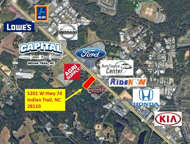 5201 W Highway 74, Monroe, NC 28110 - Retail Cityfeet.com
